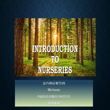Nursery types, Structure, Components, Planning and Lay out of Nursery | PDF