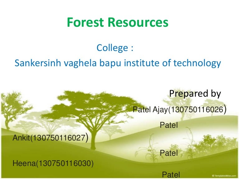 Forest resources
