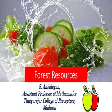 FOREST RESOURCES | PPT