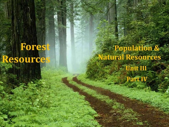 Natural Resourses (Environmental Science) | PPT