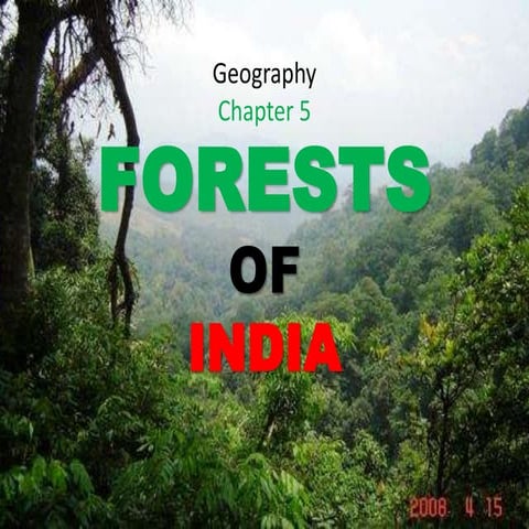 Forests of India | PPTX