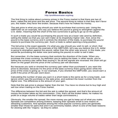 Forex basics | PDF