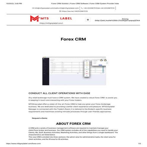 Forex CRM Software | PDF