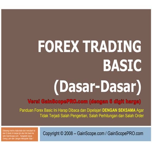 Forex dasar | PDF