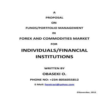 Forex fund management | PDF