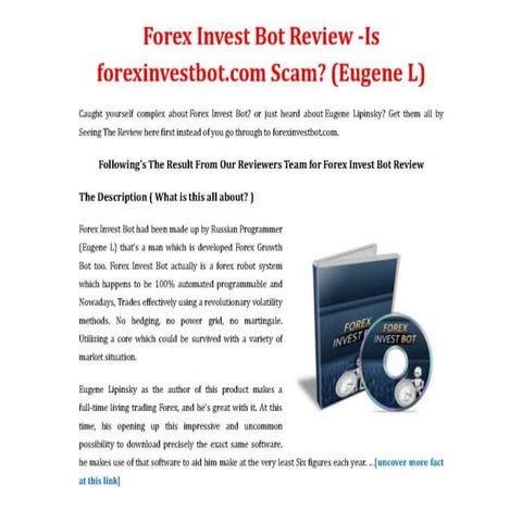Forex Invest Bot Review | PPTX