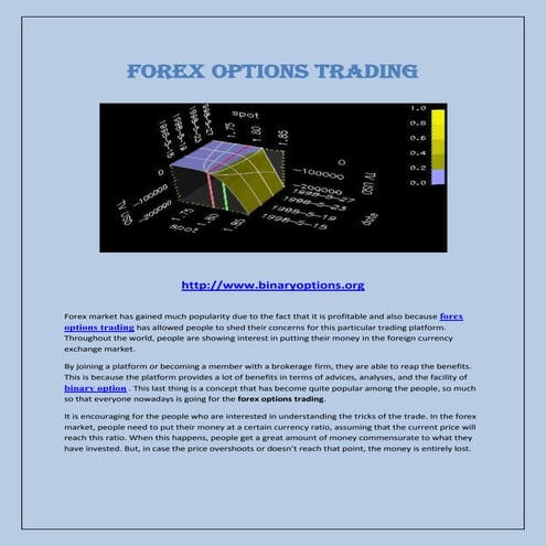 Forex optionstrading | PDF