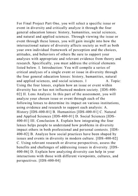 For the first part of your final project, the critical analysis por.docx