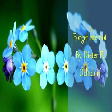 Forget me not slide | PPTX