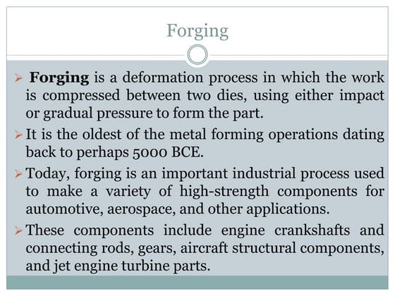 Fundamentals of metal working | PPTX | Physics | Science