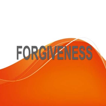 Forgiveness in Islam | PPTX