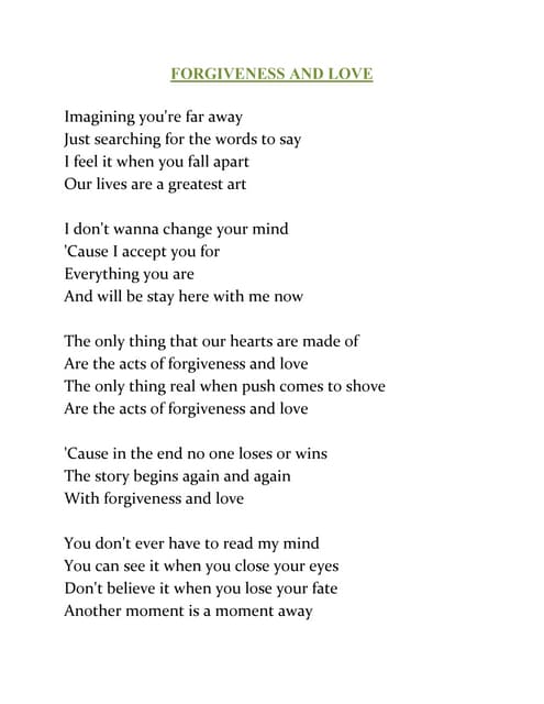 The Art of Forgiveness | PPTX