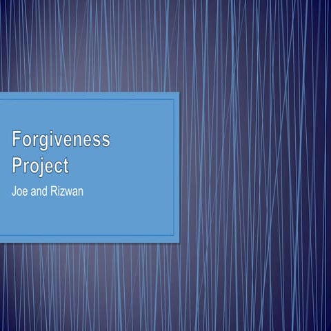Forgiveness project e.p | PPT