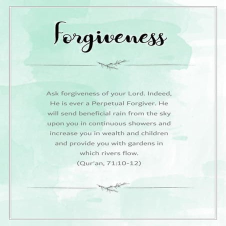 Forgiveness | PDF
