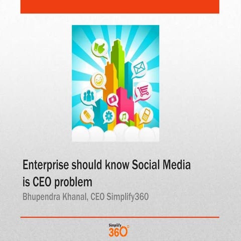 Enterprise Should Know Social Media is a CEO Problem | PPT