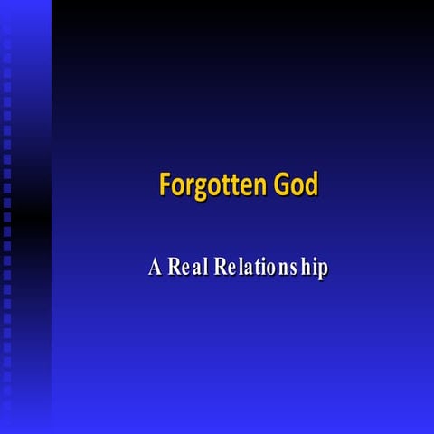 Forgotten God | PPT