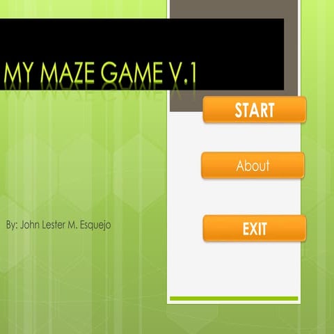 Sample Maze Game in Power point | PPTX