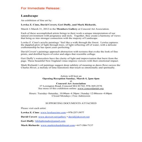 For Immediate Release 6 | PDF