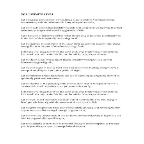 For Infinite Lives | PDF