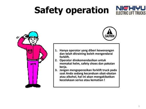 Forklift (Use and Safety) Kegunaan & Keselamatanan | PDF