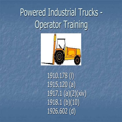 Forklift ITA Equipment Classifications | PDF