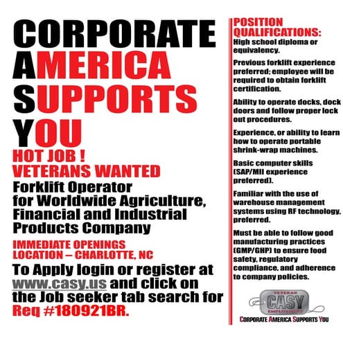 Forklift Operator Charlotte, NC | PDF