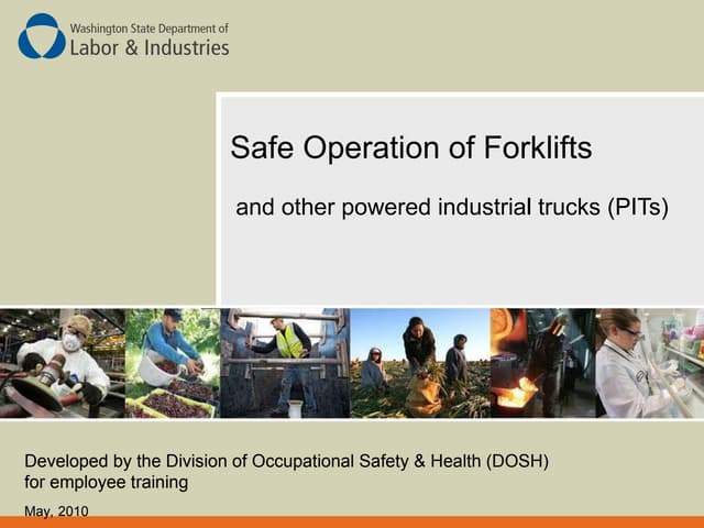 Key components of forklift presentation | PPTX