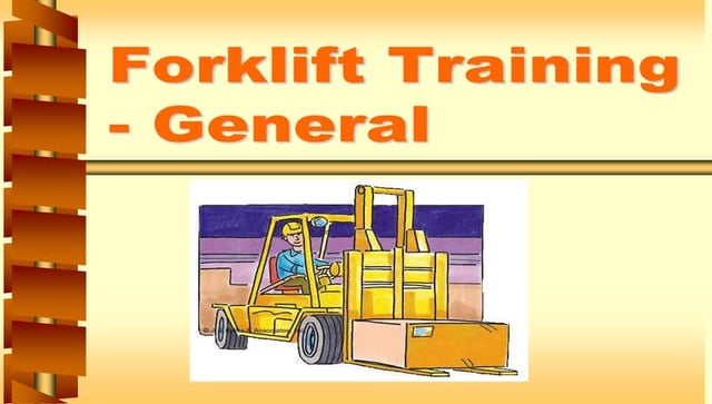 Forklift Safety Training