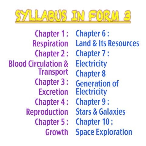Form 3-syllabus-1 | PDF