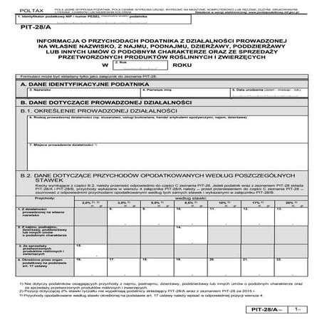 Form pit-28 a-16-2015-2016 | PDF