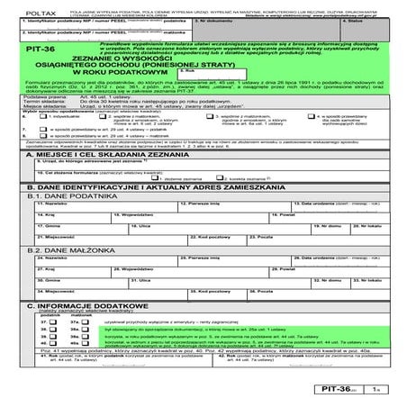 Form pit-36-22- 2015-2016 | PDF