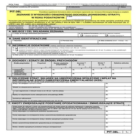 Form pit-36 l-11-2015-2016 | PDF