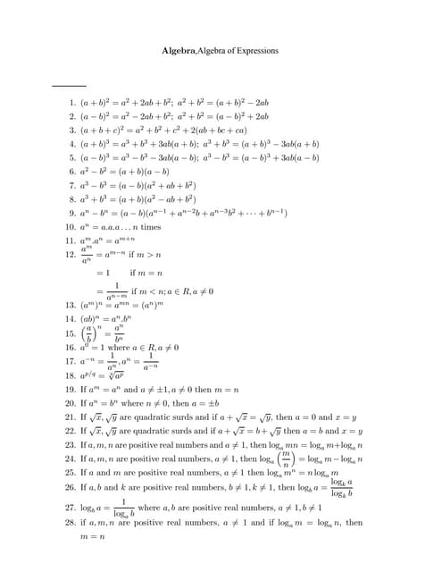 Formule matematice cls. v viii | PDF | Physics | Science