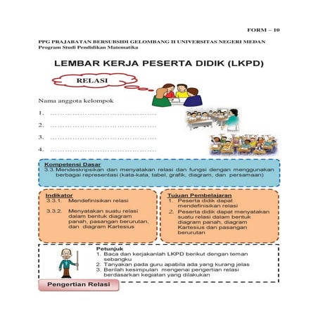 lkpd IPA form sepuluh pada pertemuan ke satu | PDF