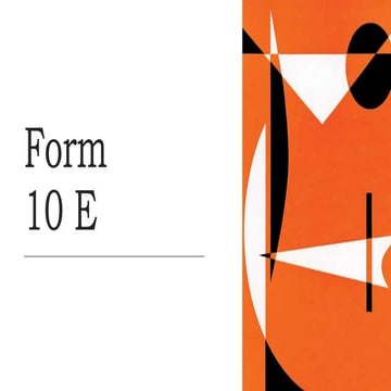 Form 10 e | PPTX