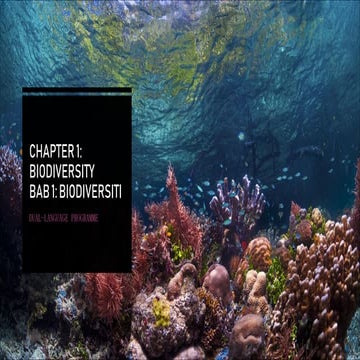 Form 2 DLP Chapter 1 Biodiversity | PDF
