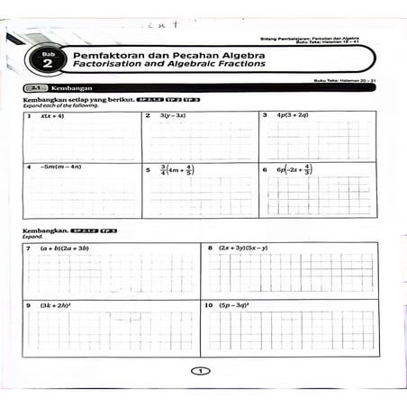 Mathematics Form Two Chapter Two Exercises | PDF