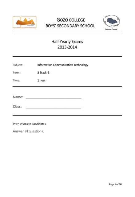 Beginning computer basics exercise | PDF