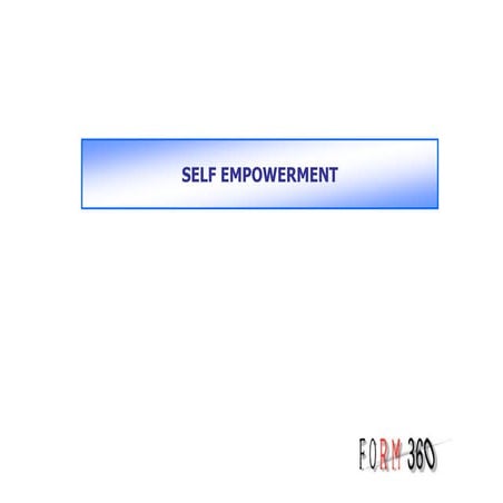 Self empowerment | PDF