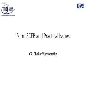 Form 3 ceb and practical issues | PPTX
