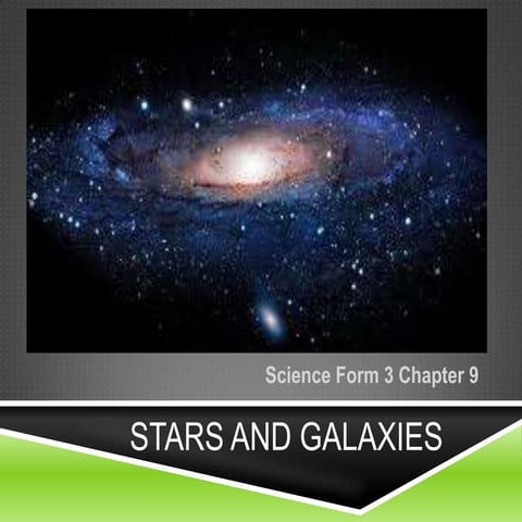 Form 3 PMR Science Chapter 9 Stars and Galaxies | PPT