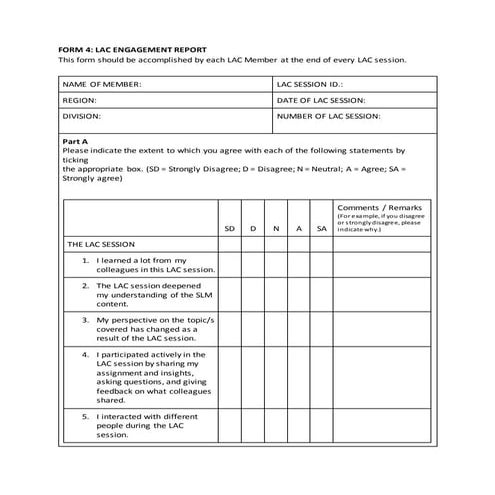 Form 4. lac engagement report | DOCX