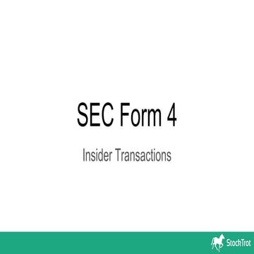 SEC Form 4 - Insider Transactions | PDF
