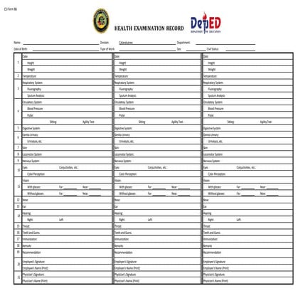 Form_86 Health Examination Record deped.docx
