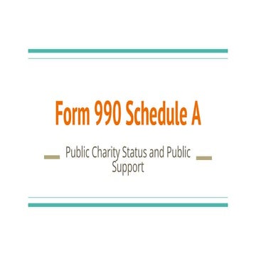 Form 990 Schedule A | PPTX
