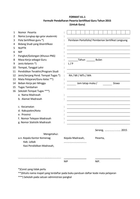 Format a1-1biodata-unej-20123 | PDF