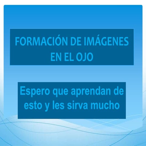 Formación De Imágenes En El Ojo Pptx