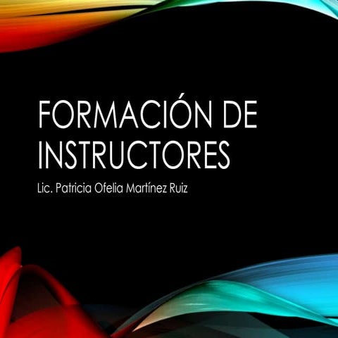 Formación de instructores | PPTX