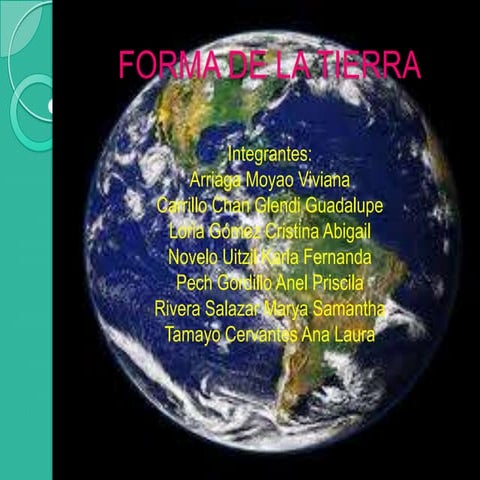 Forma de la tierra | PPTX