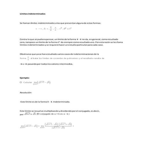 FORMAS INDETERMINADAS | PPTX